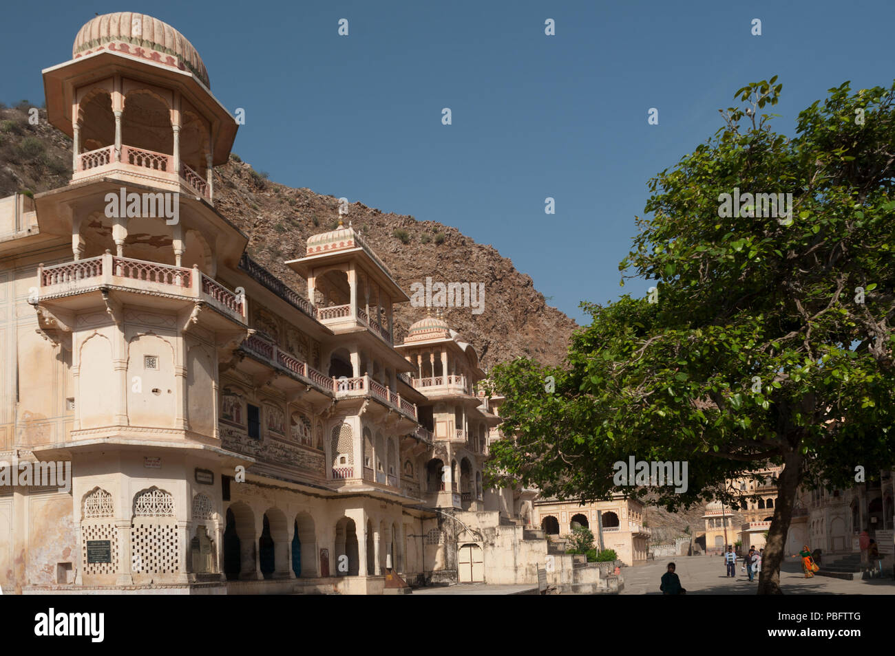 Monkey Temple (Galta Ji), Jaipur, Rajasthan, India, Asia Stock Photo ...