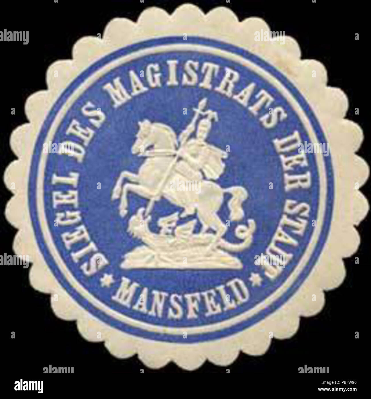 1511 Siegelmarke Siegel des Magistrats der Stadt - Mansfeld W0240325 ...
