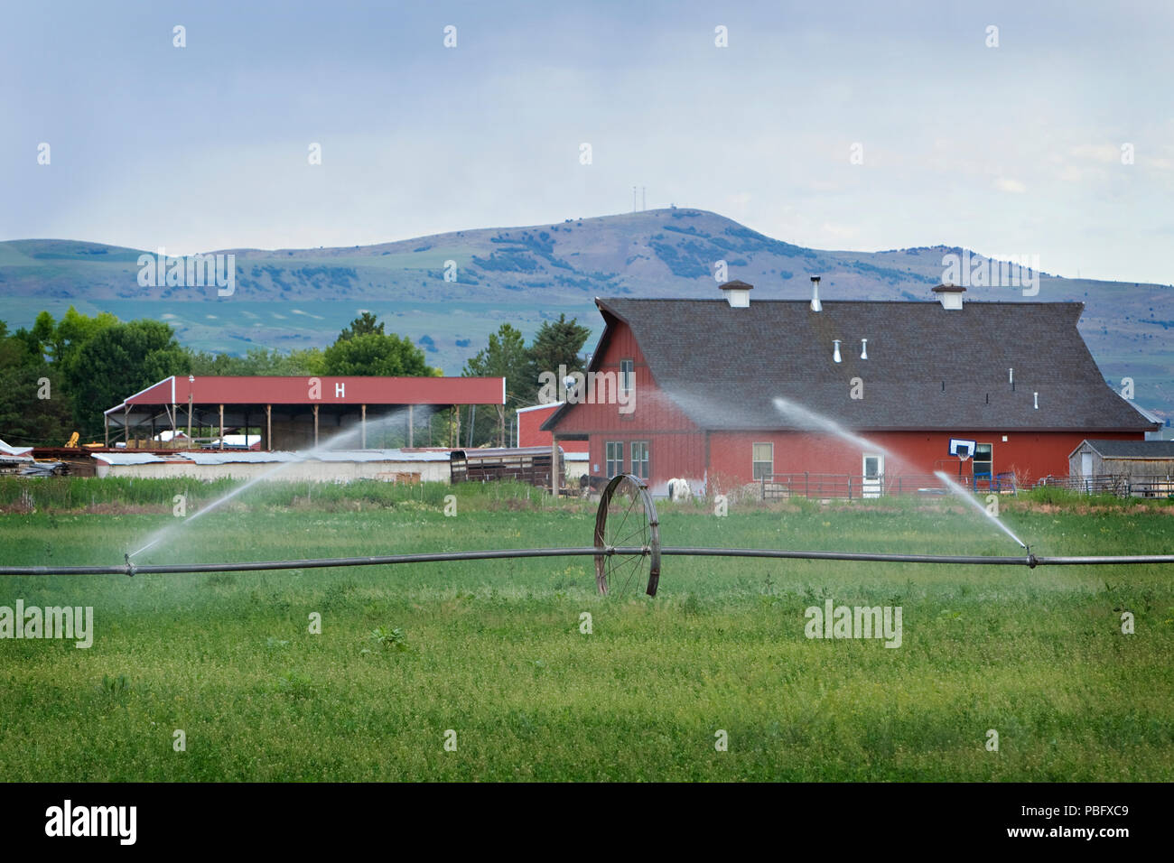 Utah farm irrigation hi-res stock photography and images - Alamy