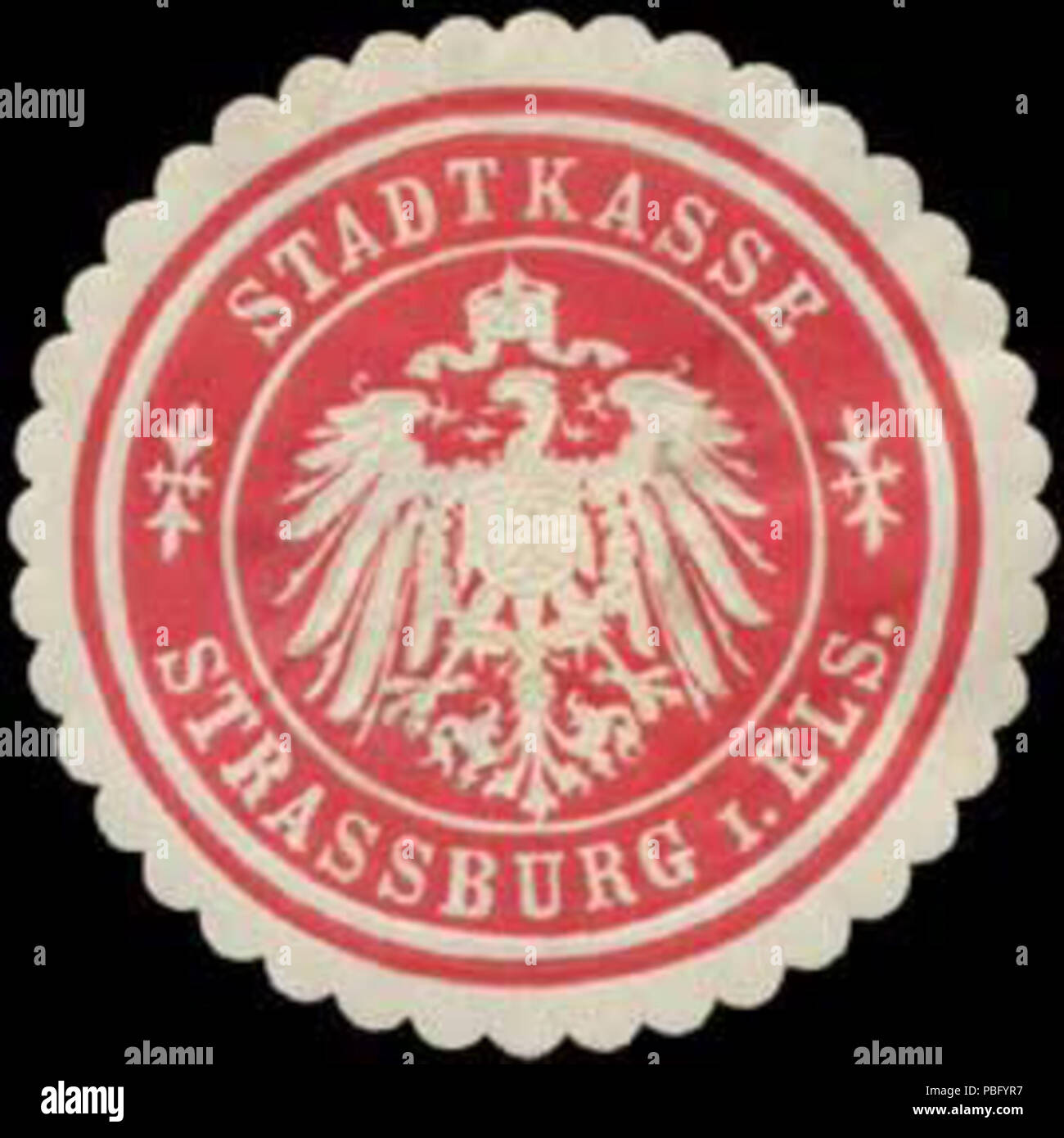 1523 Siegelmarke Stadtkasse Strassburg-Elsass W0386461 Stock Photo - Alamy