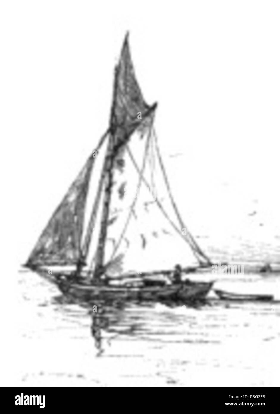 Small sailing ship Cut Out Stock Images & Pictures - Alamy