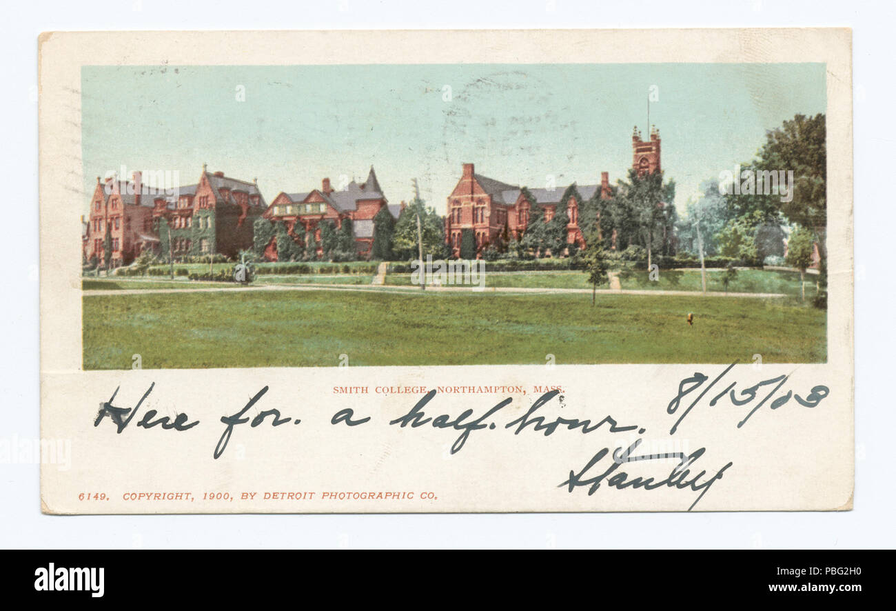 1546 Smith College, Northampton, Mass (NYPL b12647398-62669 Stock Photo ...