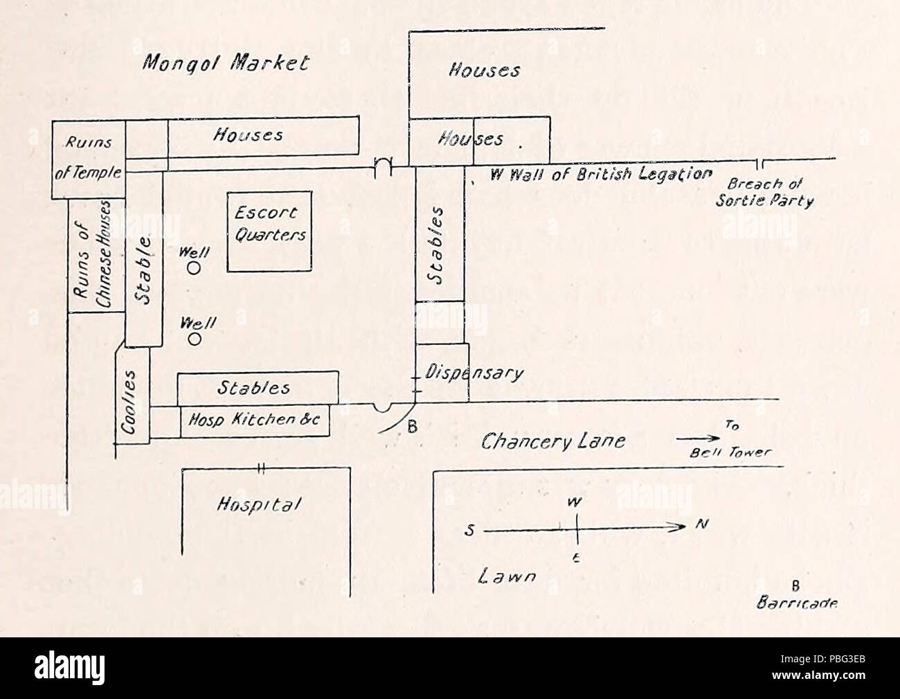 1553 South-Western part of British Legation Stock Photo - Alamy