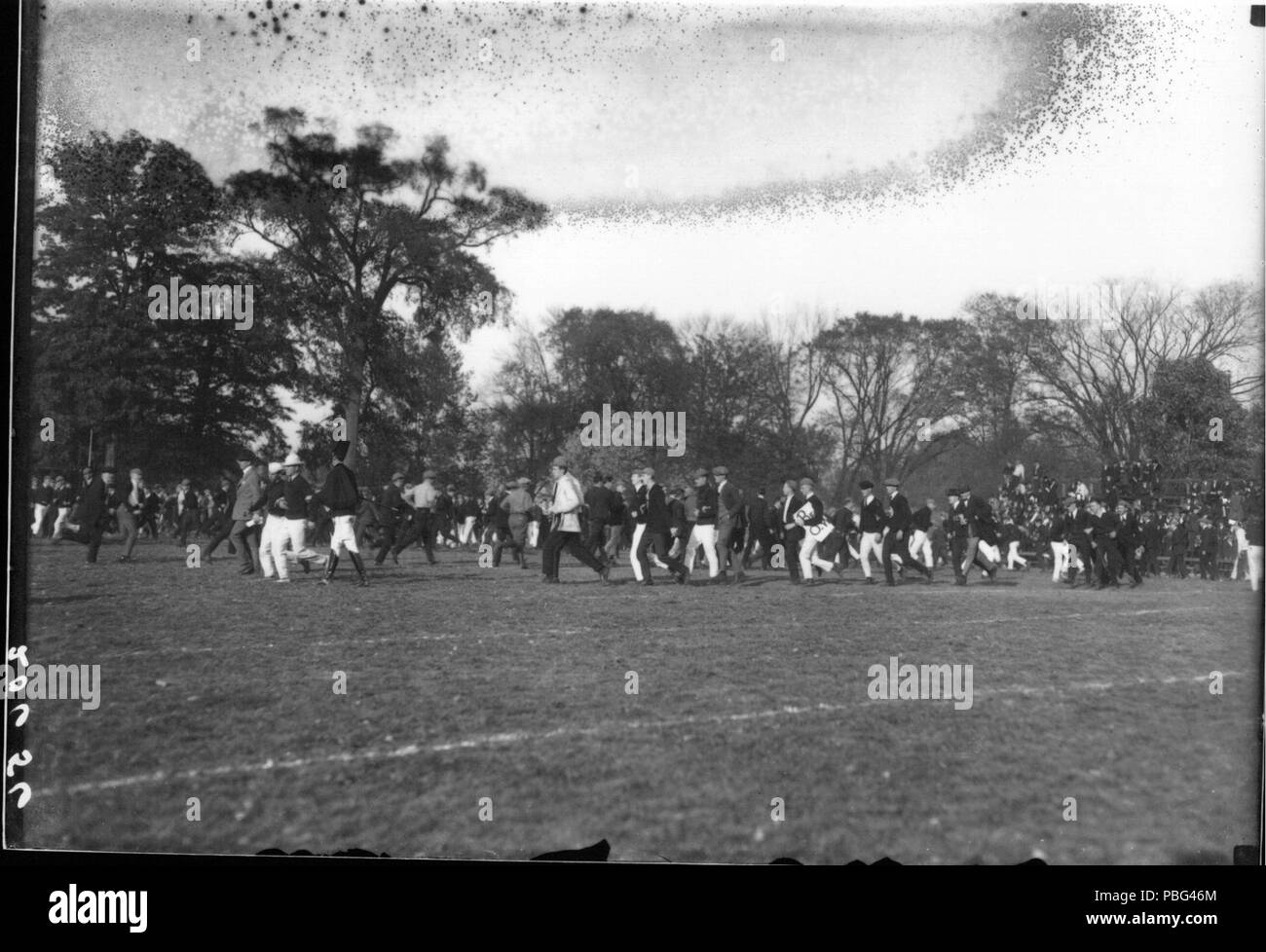 1558 Spectators on field at Miami-Ohio Wesleyan football game 1921 ...