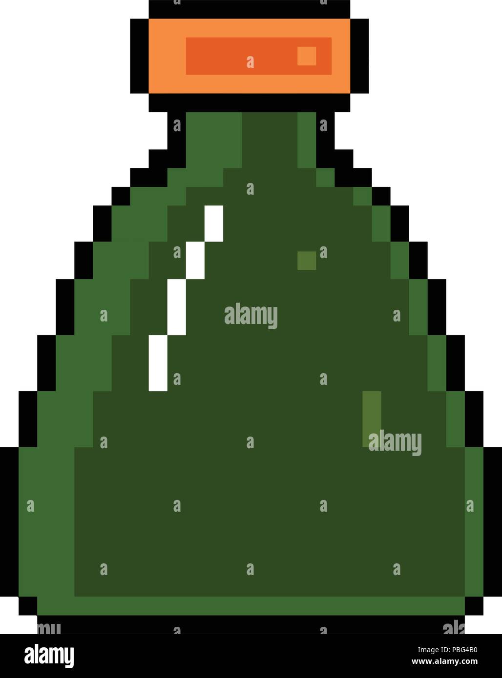 Isolated pixelated potion icon Stock Vector Image & Art - Alamy