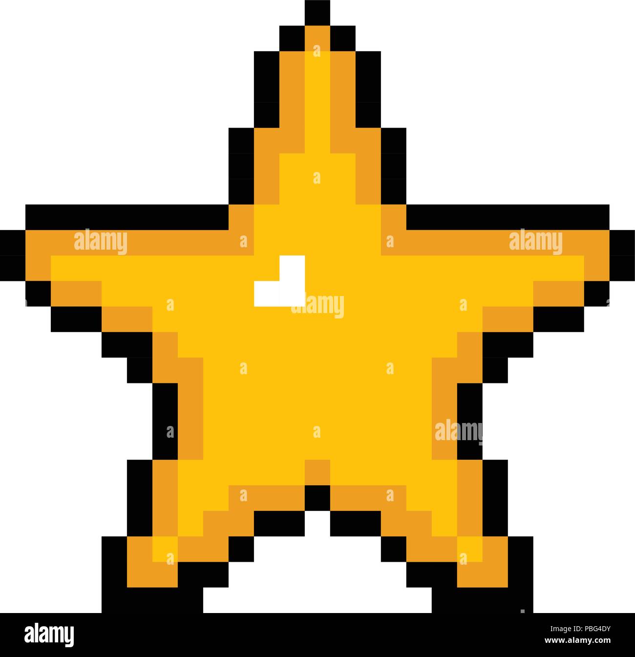 Isolated pixelated star shape icon Stock Vector Image & Art - Alamy