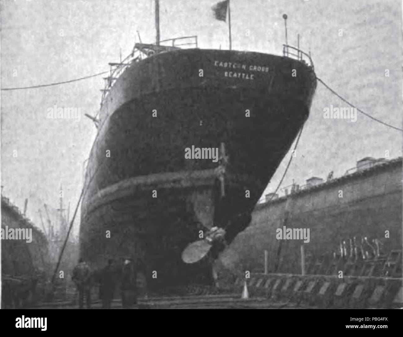 1561 SS Eastern Cross in dry dock Stock Photo - Alamy