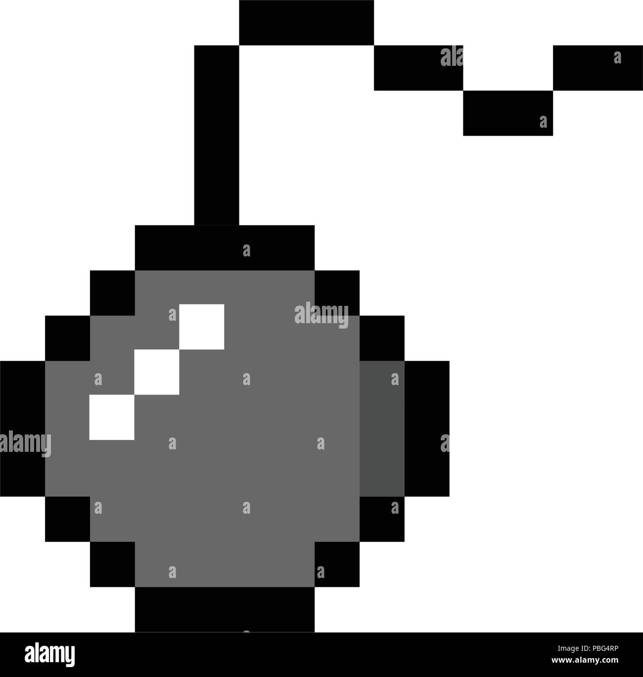 Bomb pixel icon hi-res stock photography and images - Alamy