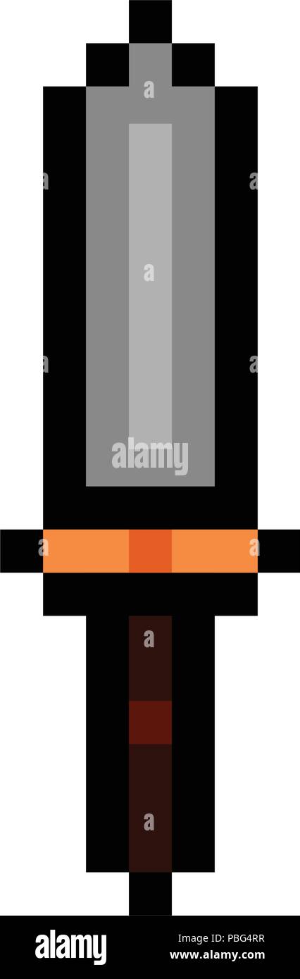 Isolated pixelated sword icon Stock Vector Image & Art - Alamy