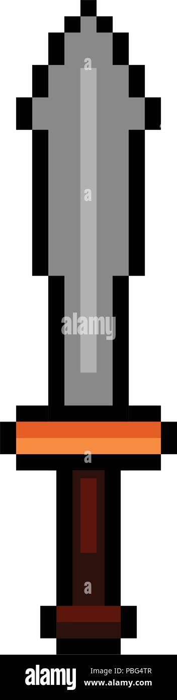 Isolated pixelated sword icon Stock Vector Image & Art - Alamy
