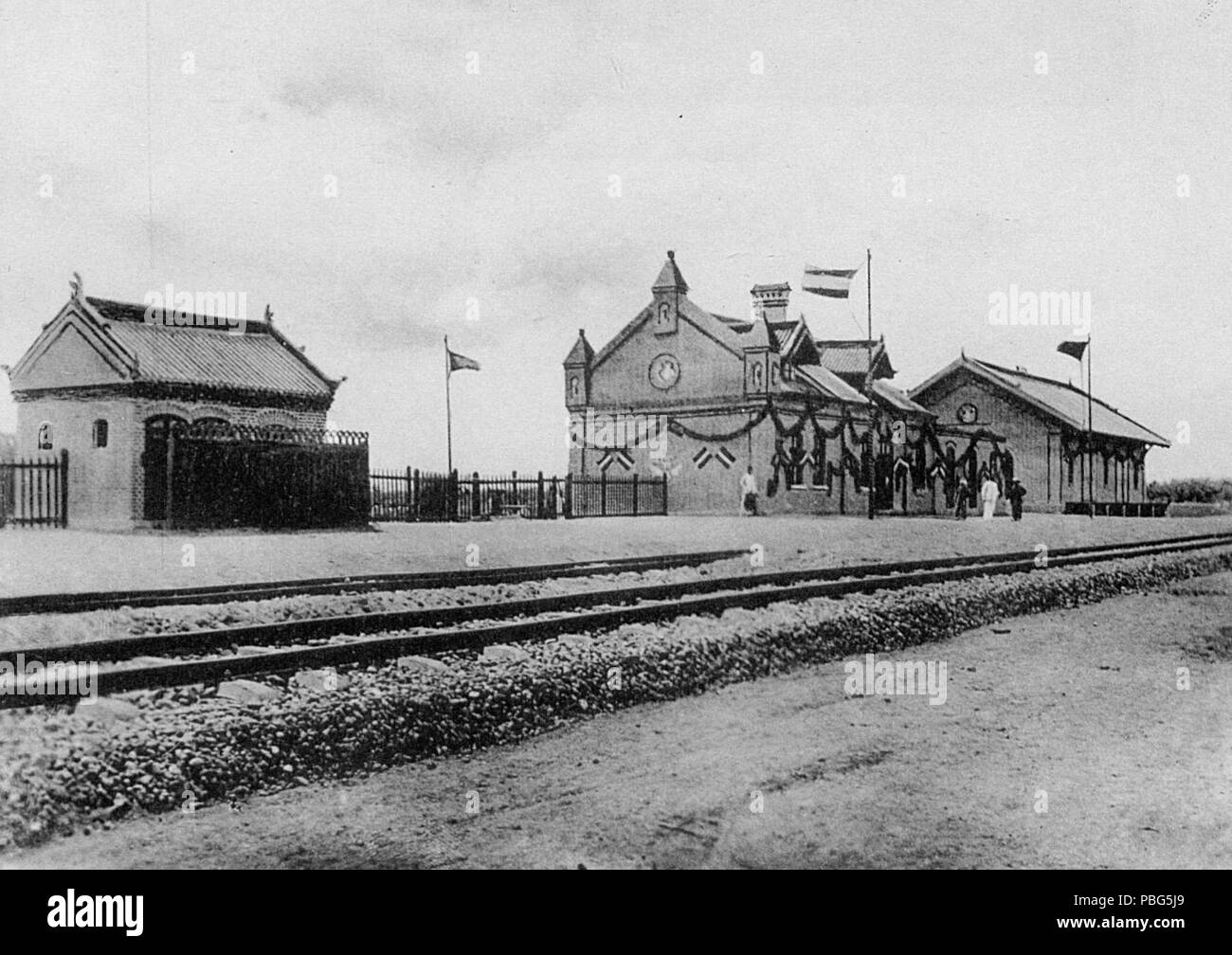 Modern station building Black and White Stock Photos & Images - Alamy