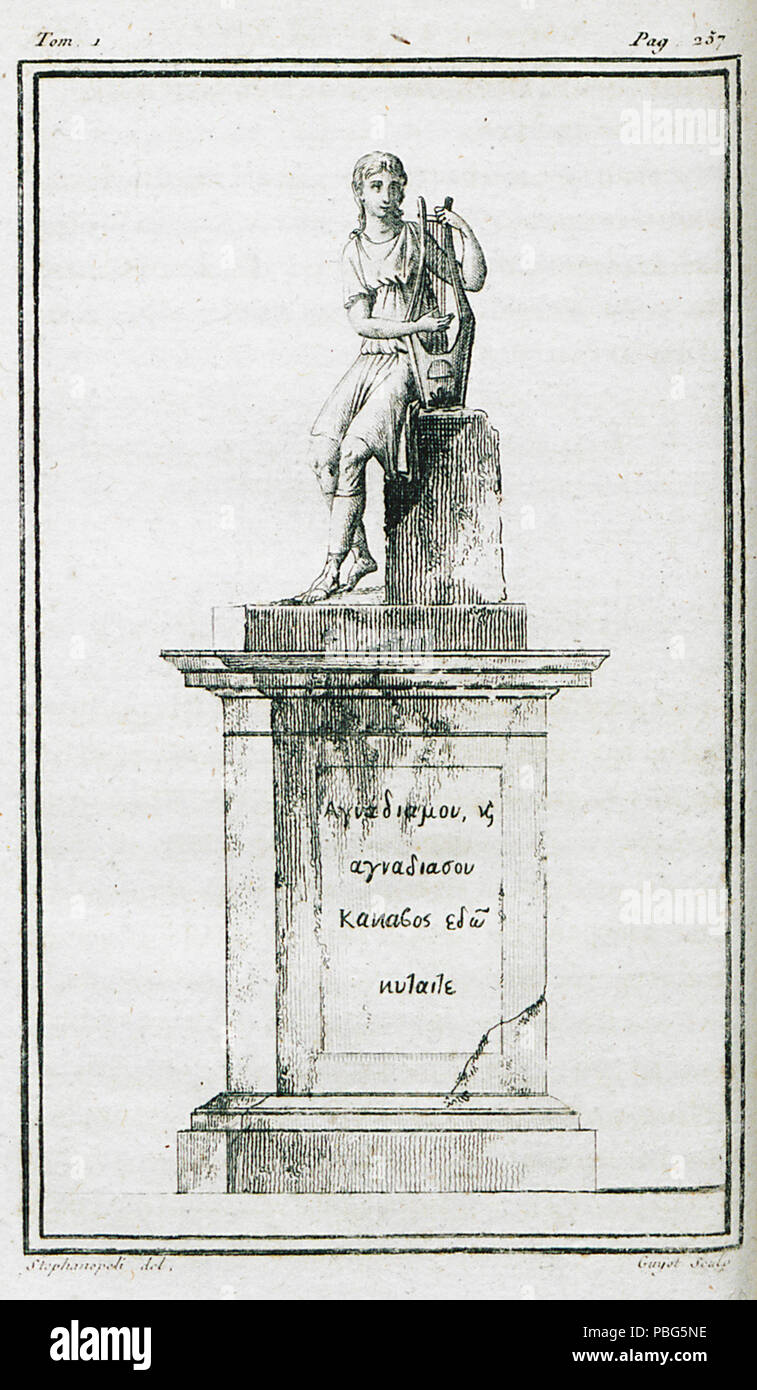 1571 Statue of Apollo in Oitylo (Mani) - Stephanopoli Dimo And Nicolo ...