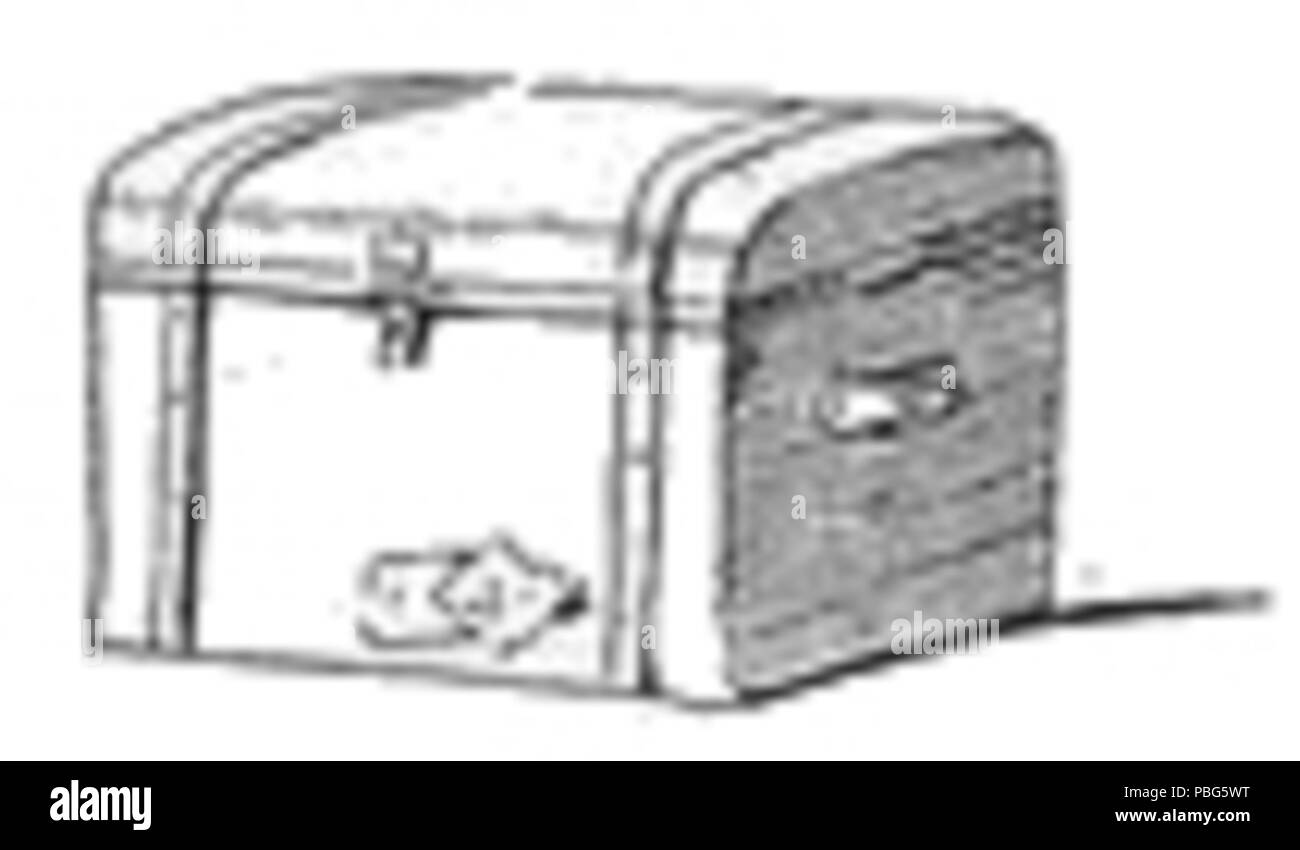 1572 Steamer Trunk Drawing Stock Photo - Alamy