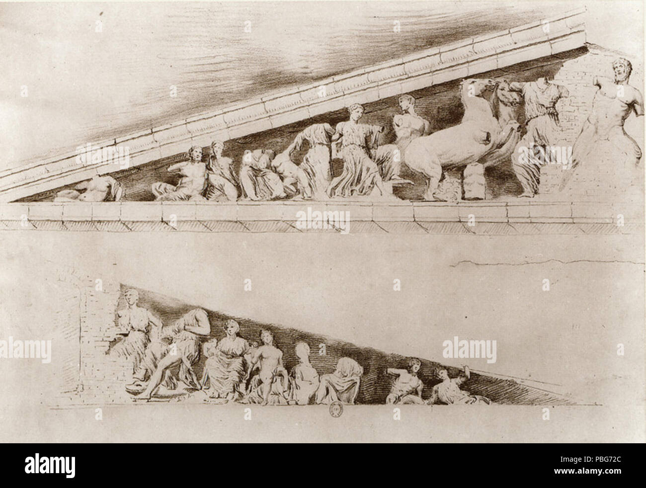 Eastern pediment parthenon hi-res stock photography and images - Alamy