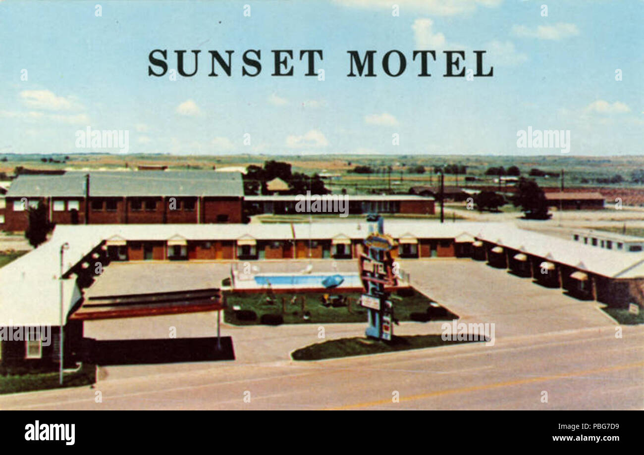 1585 Sunset Motel, Anne and Dwight Danberg owners (NBY 436738 Stock ...