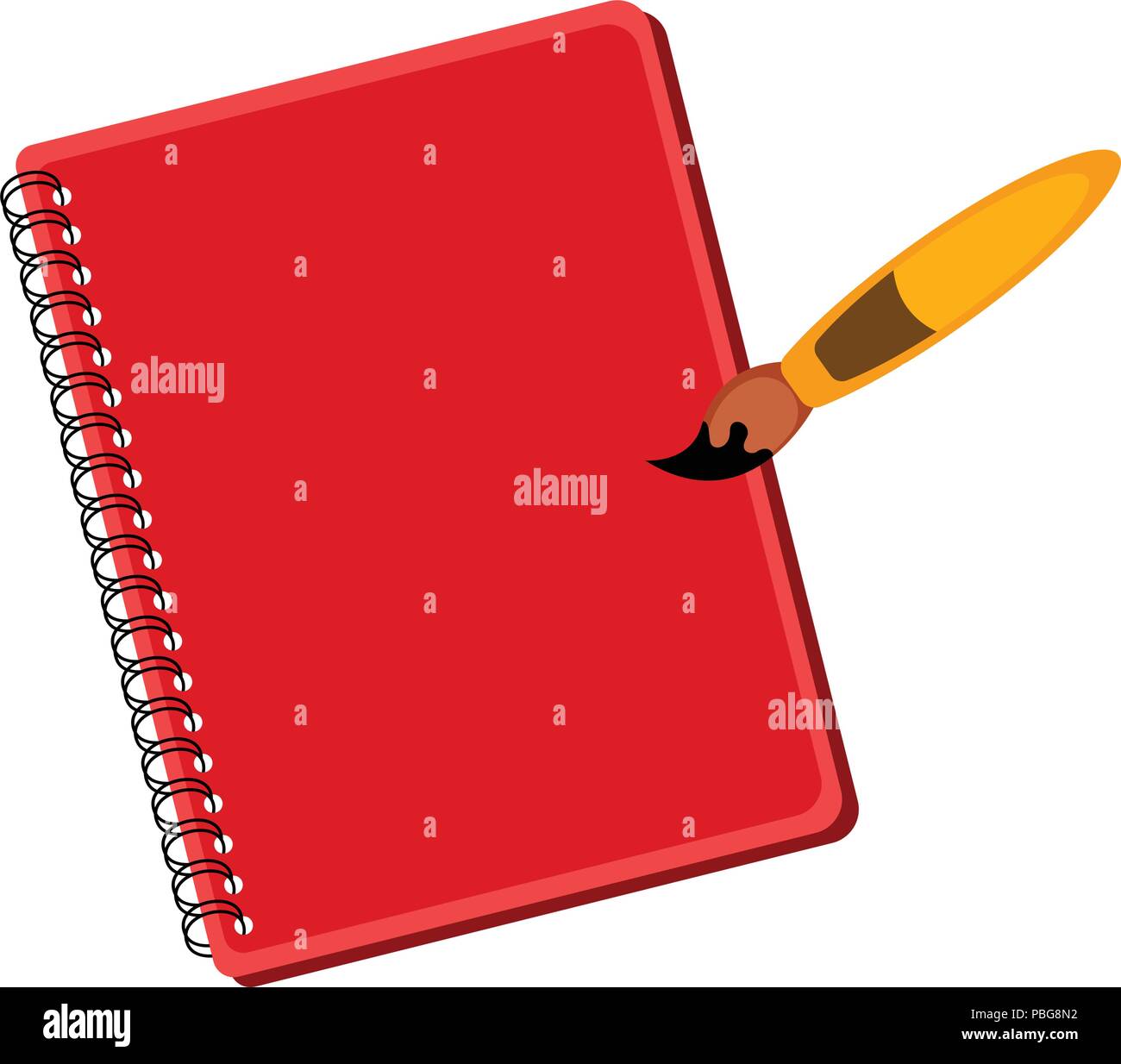Drawing notebook icon Stock Vector Image & Art - Alamy