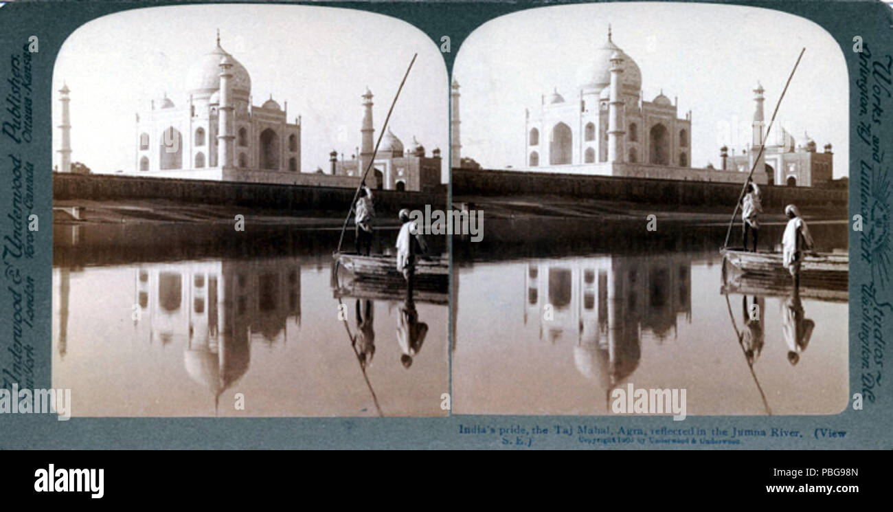 1598 Taj Mahal postcard (1908 Stock Photo - Alamy