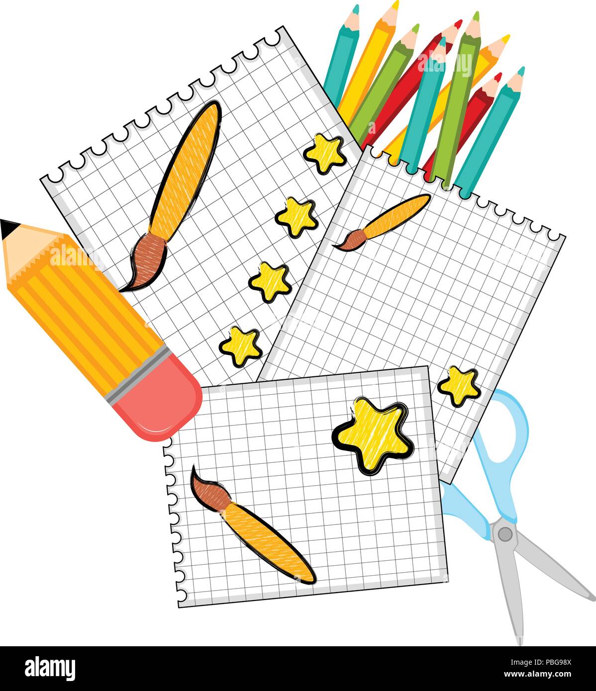 Learning papers Stock Vector Images - Alamy