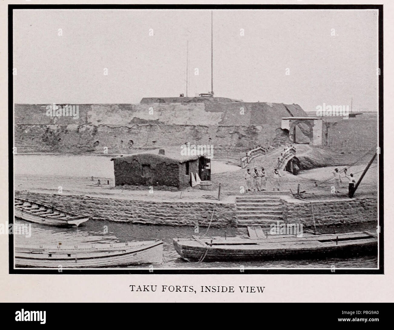 1598 Taku Forts, inside view Stock Photo - Alamy