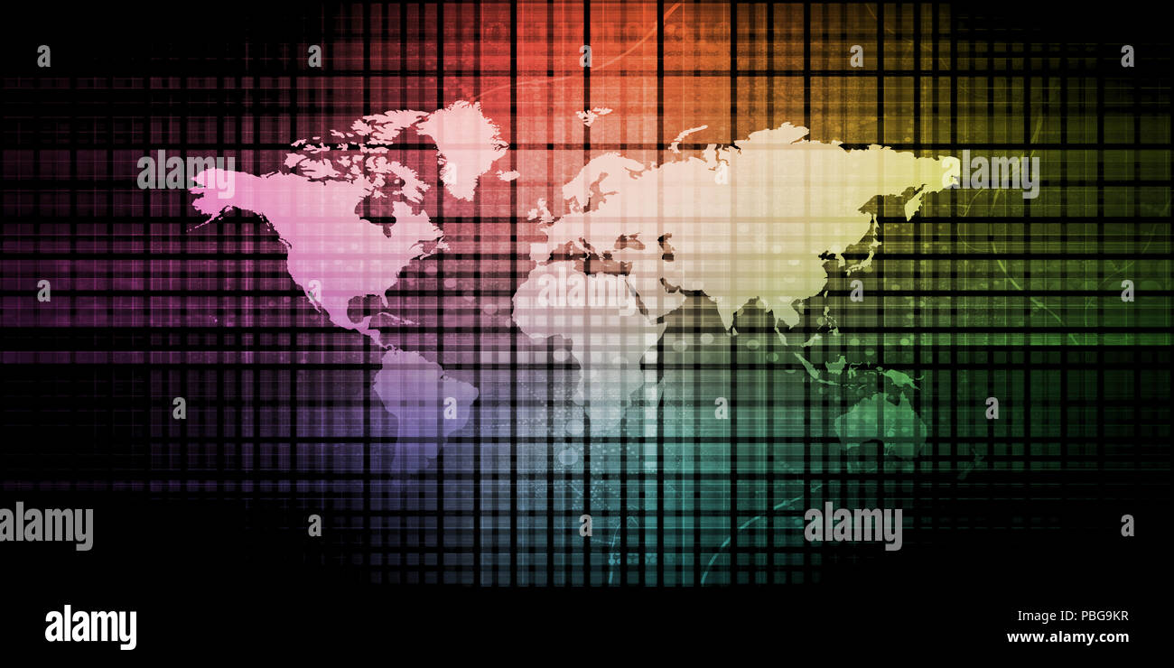 Global Business and World Economy as International Concept Stock Photo ...