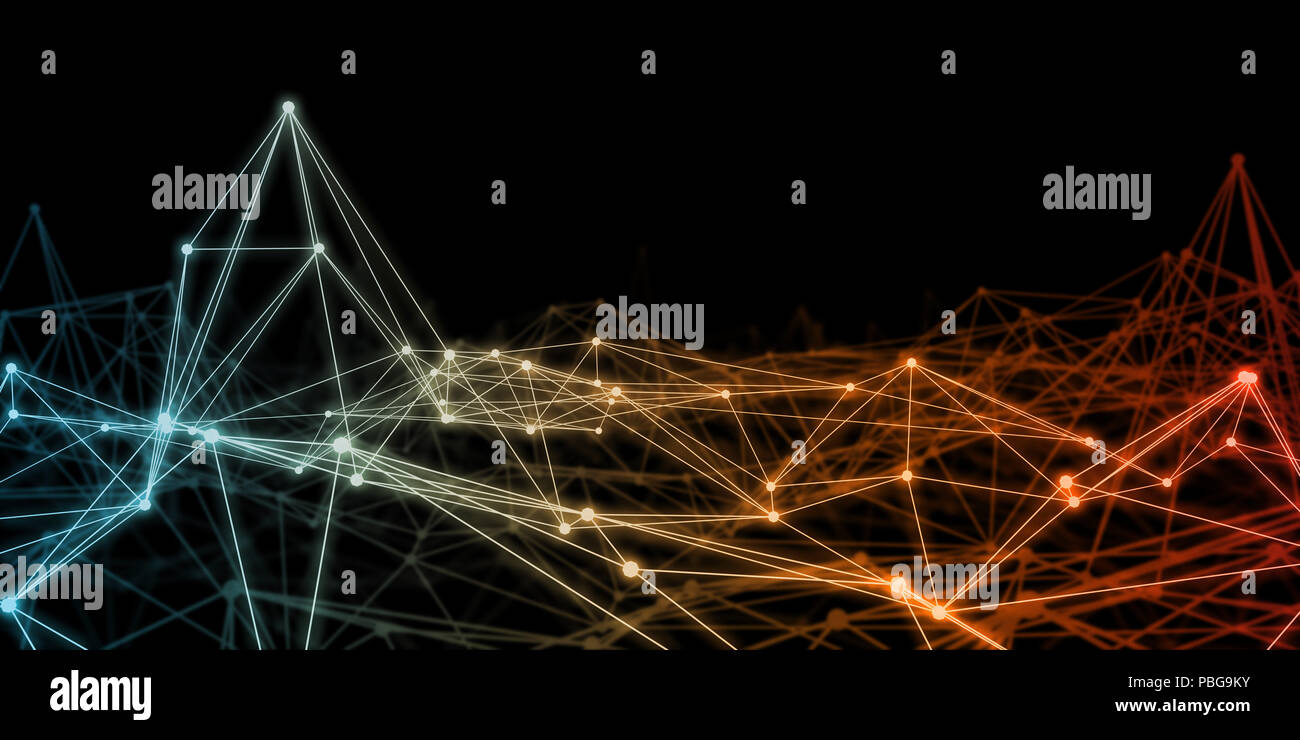Neural Network Plexus Science Concept Abstract Background Stock Photo ...