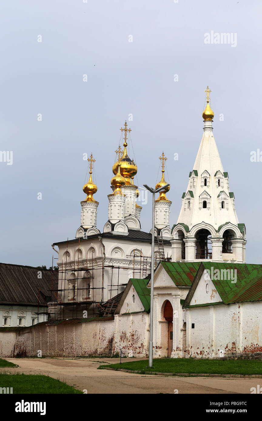 Photo of a summer landscape with ancient cathedrals and towers in ...