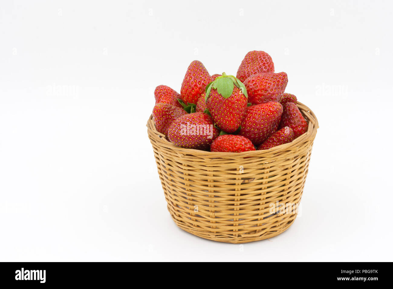 Strawberries in basket on hi-res stock photography and images - Alamy