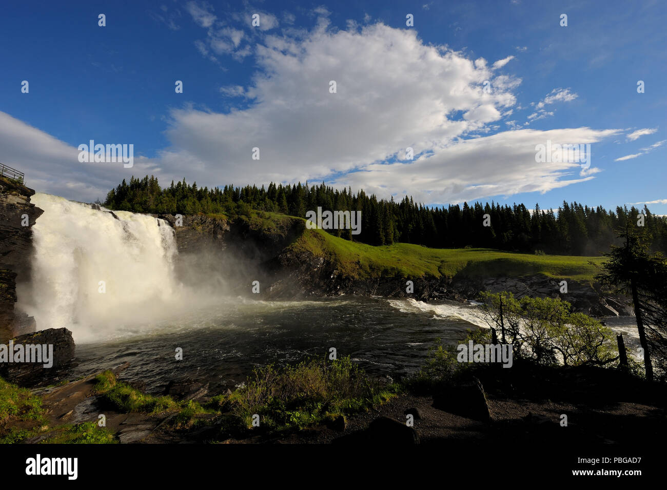Tannforsen waterfall hi-res stock photography and images - Alamy