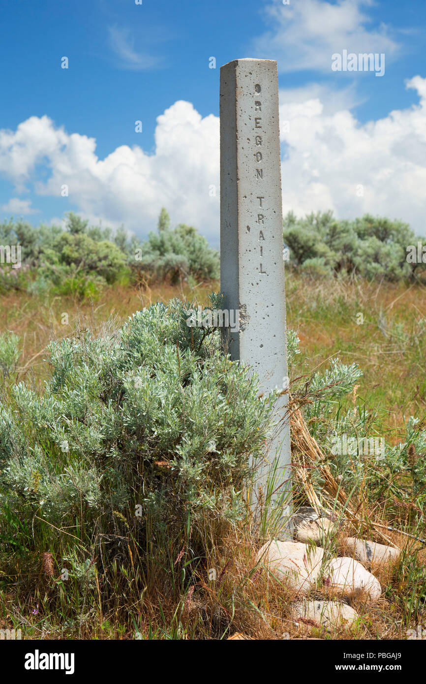 Oregon Trail marker, Main Oregon Trail National Backcountry Byway ...