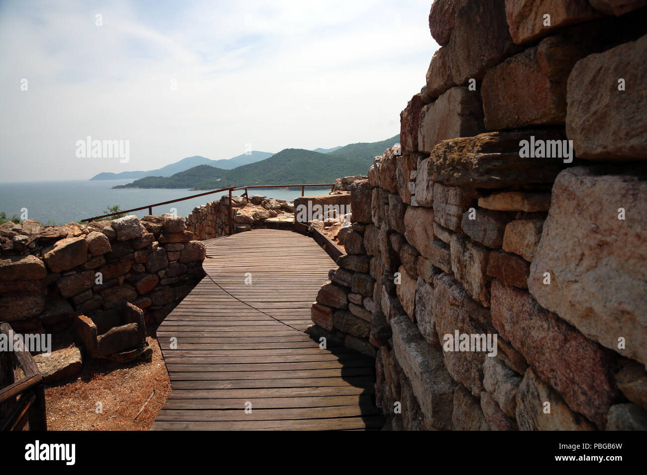 Stagira, Ancient City. Greece, Halkidiki, Aristotle's tomb Stock Photo ...