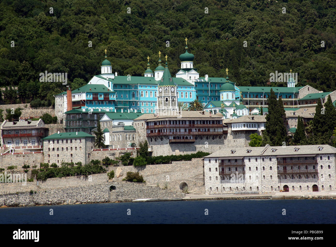 Greece, Mount Athos monasteries Stock Photo - Alamy