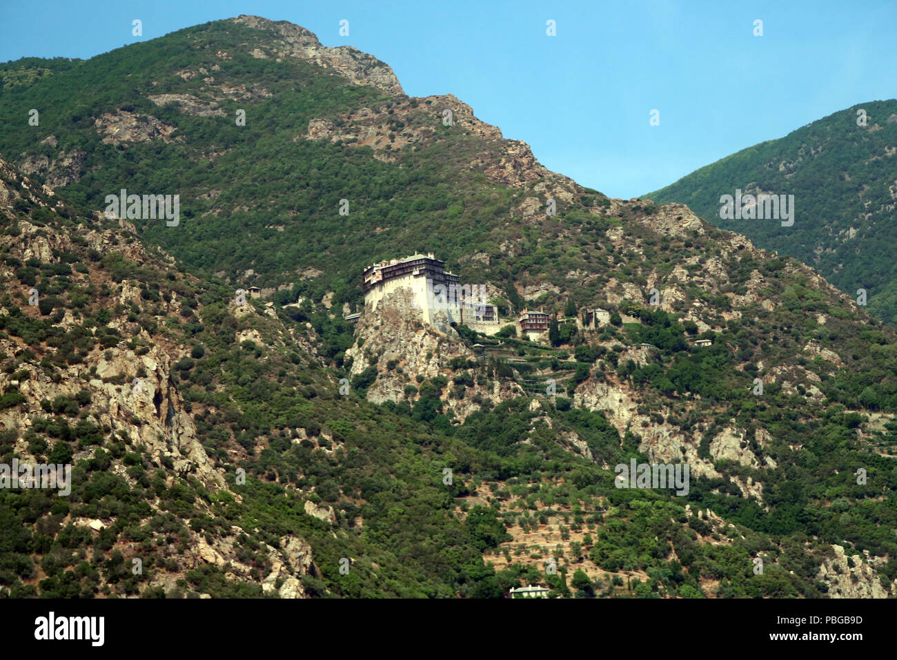 Greece, Mount Athos monasteries Stock Photo - Alamy