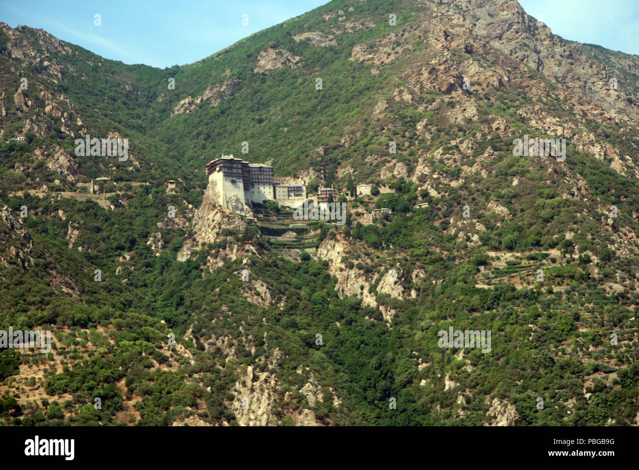 Greece, Mount Athos monasteries Stock Photo - Alamy