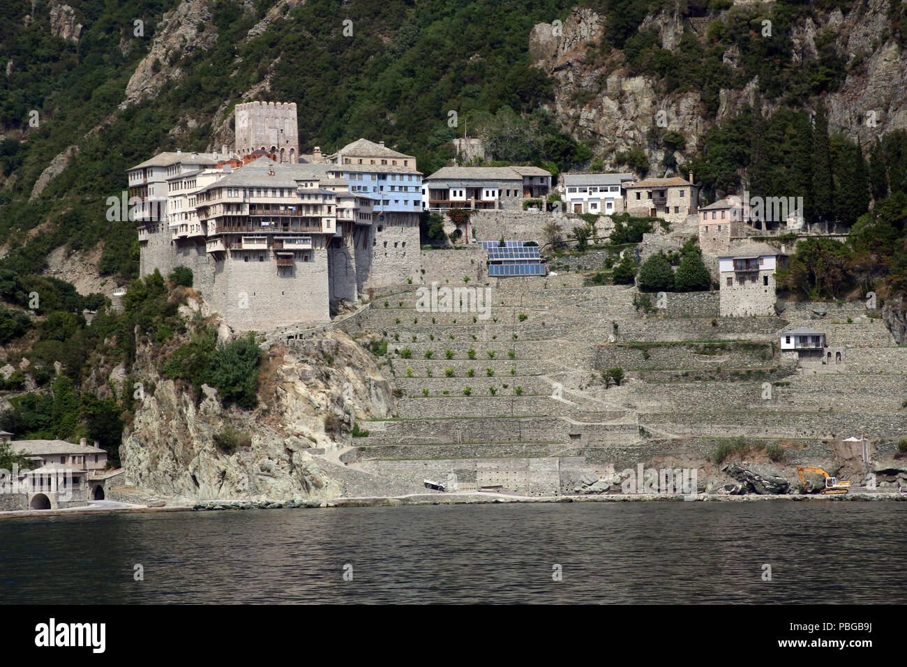 Greece, Mount Athos monasteries Stock Photo - Alamy