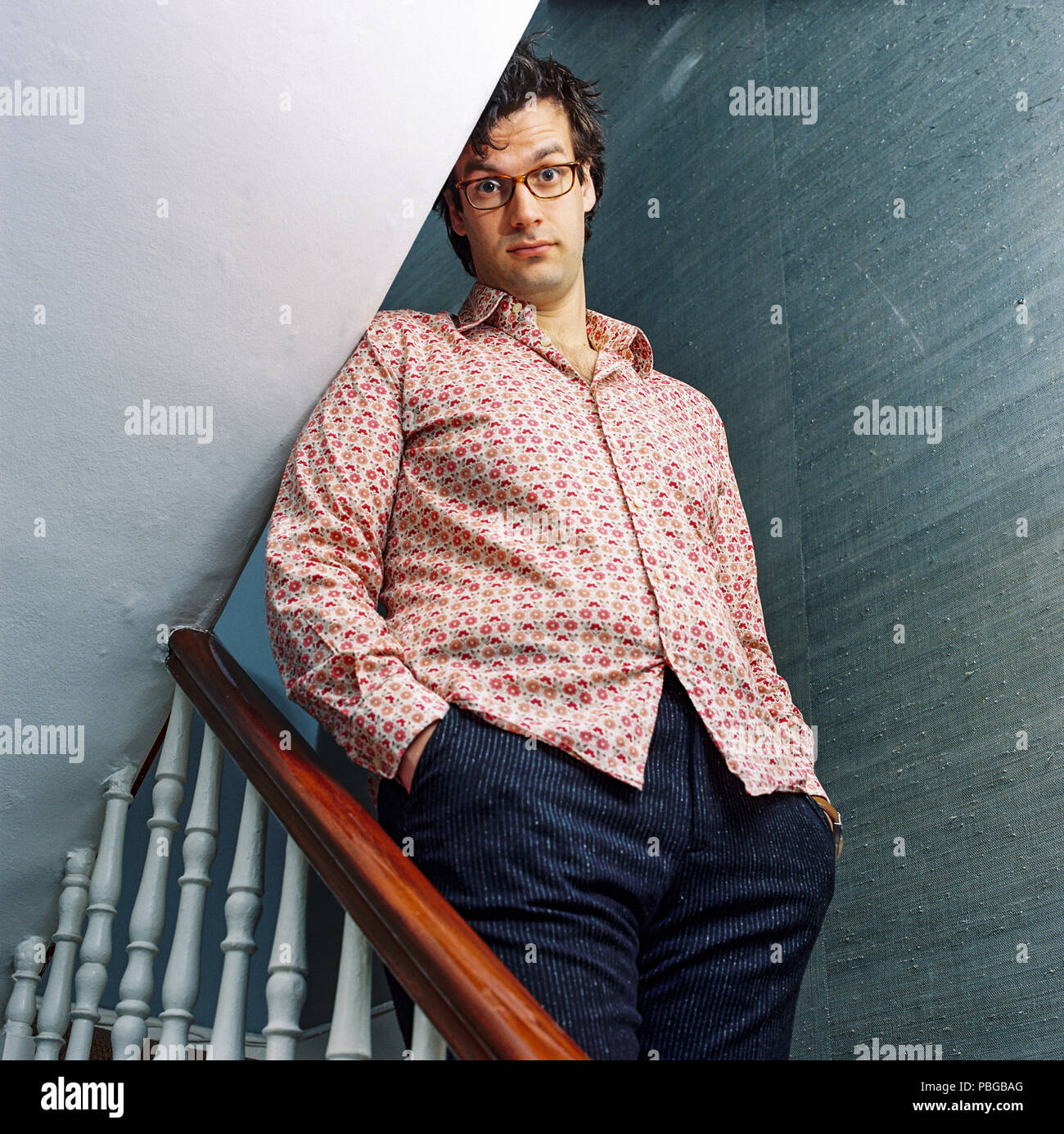 Marcus Brigstocke, English comedian, actor and satirist photographed in ...
