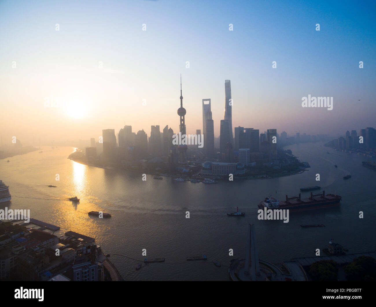 Aerial view of shanghai hi-res stock photography and images - Alamy