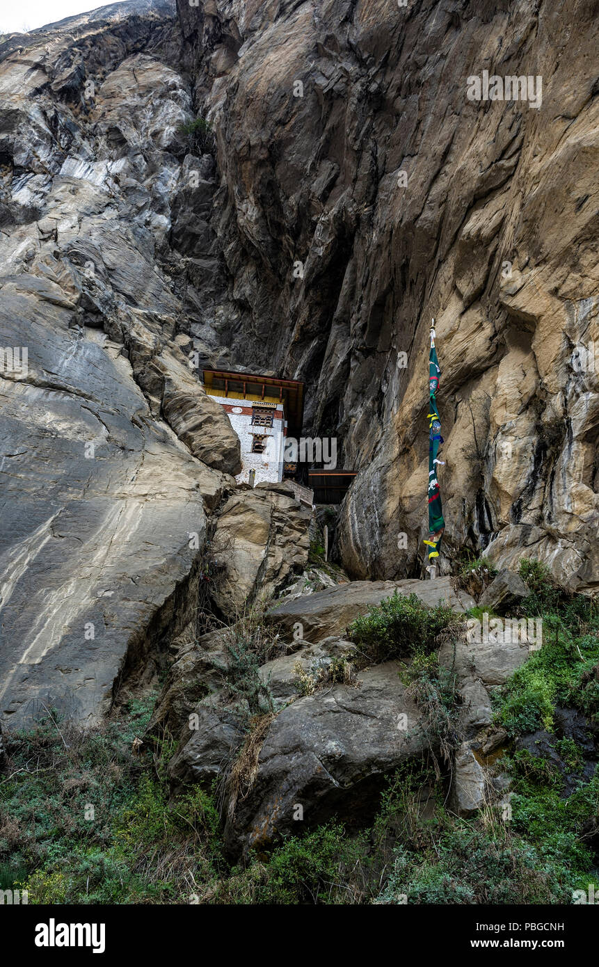 Monastery cave where a monk named Khado Yeshi Tsogyal practised ...