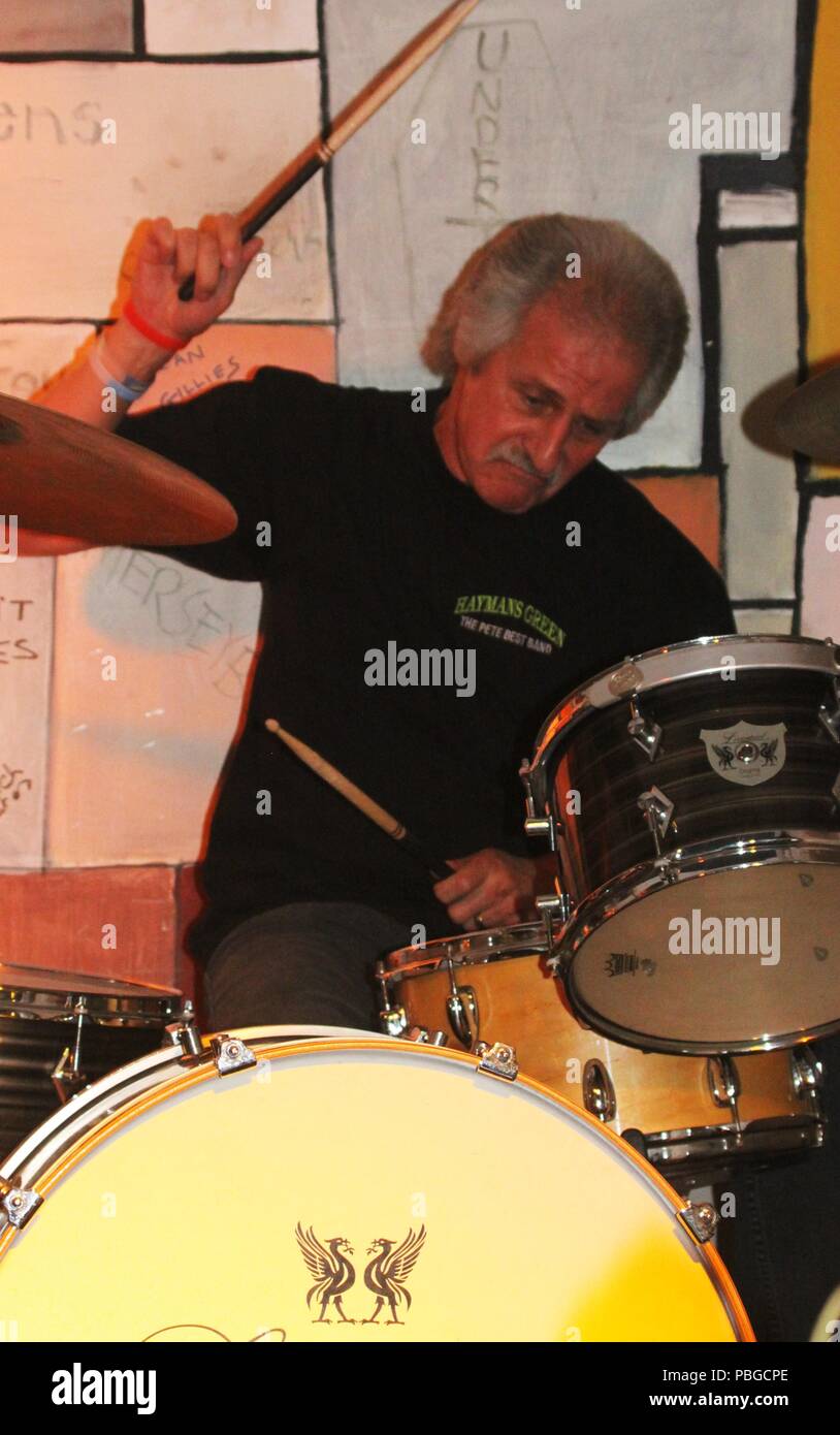 Liverpool,Uk 5th Beatle Pete Best puts on a show with his band at The ...