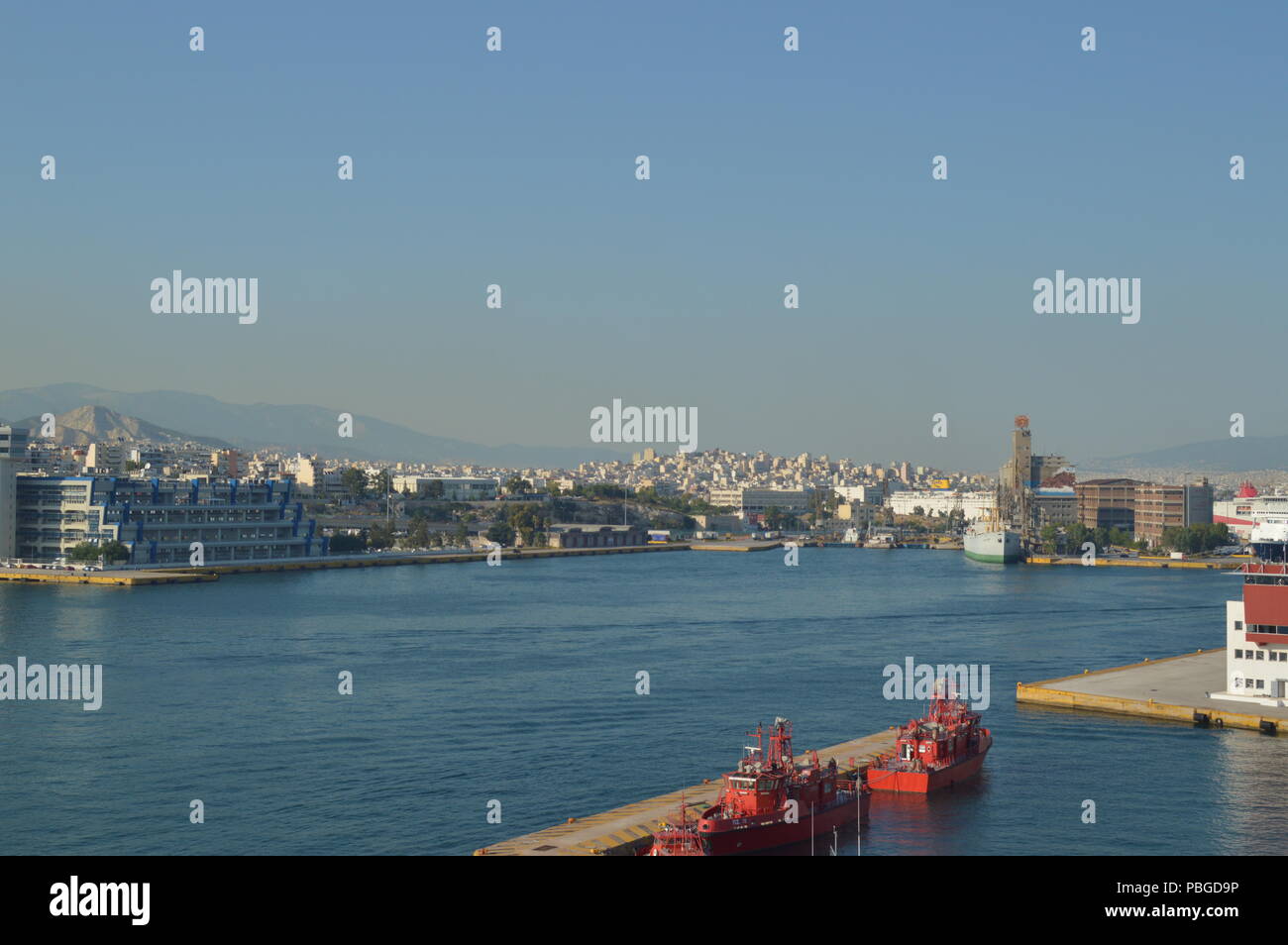 Aerial view cityscape piraeus greece hi-res stock photography and ...