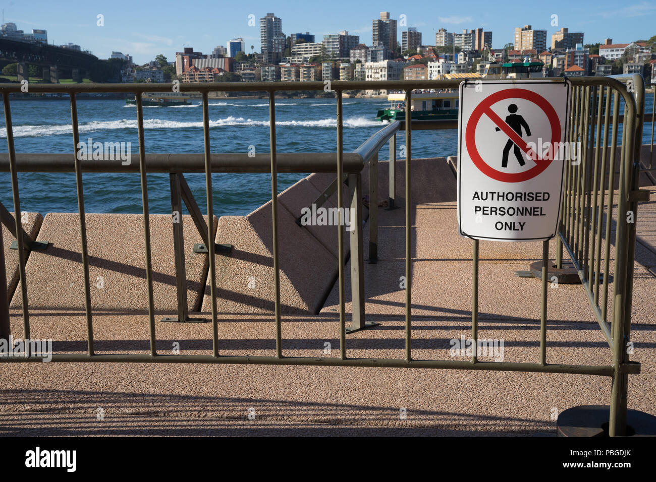 Authorised person only sign and symbol Stock Photo - Alamy