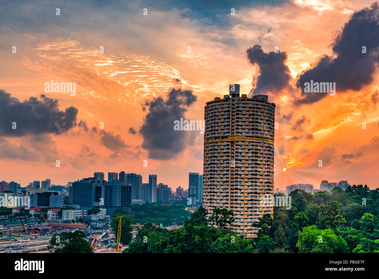 Afternoon City Sky