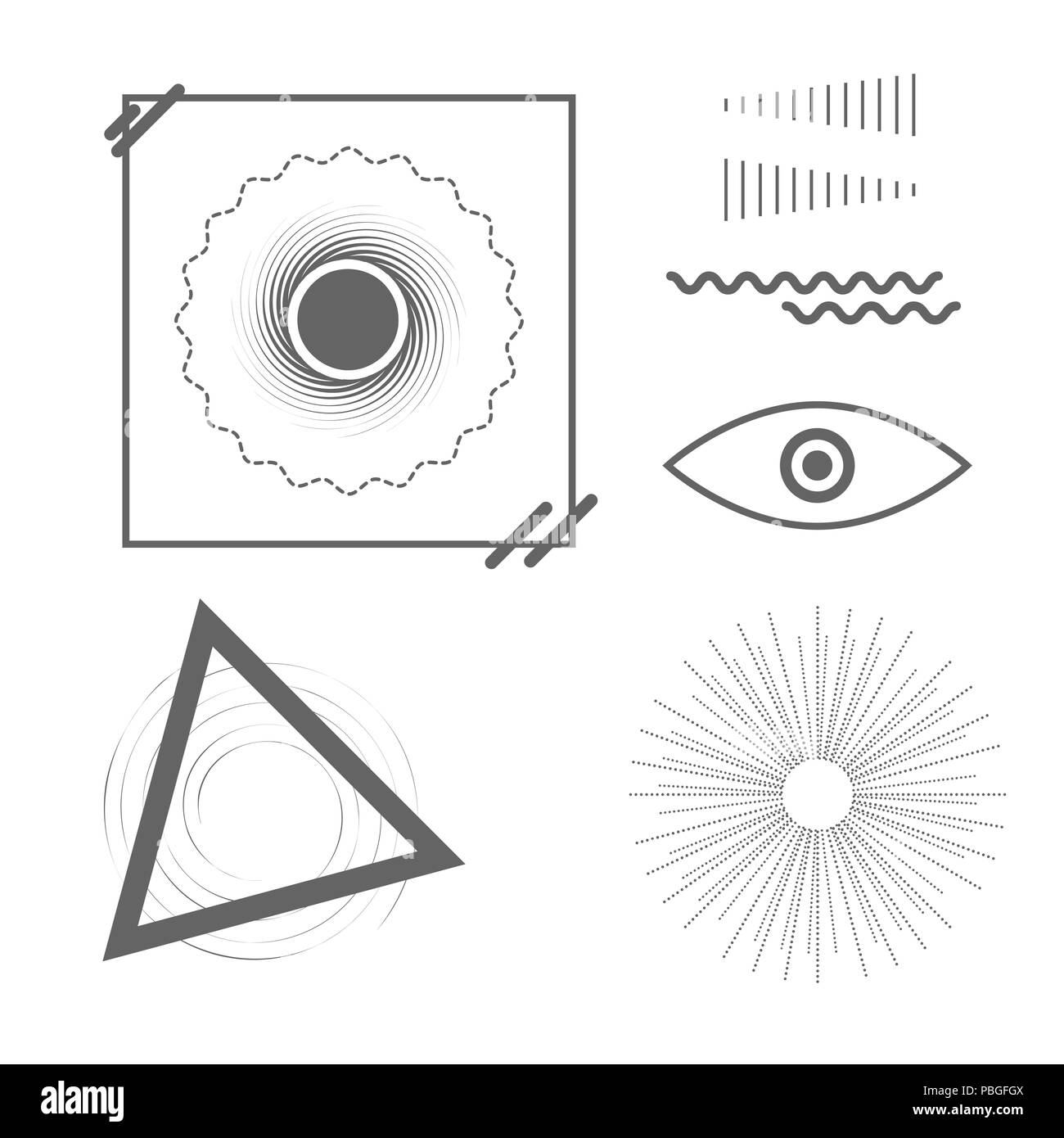 Universal Trend Geometric Shapes. Design Elements Set for Web Design ...
