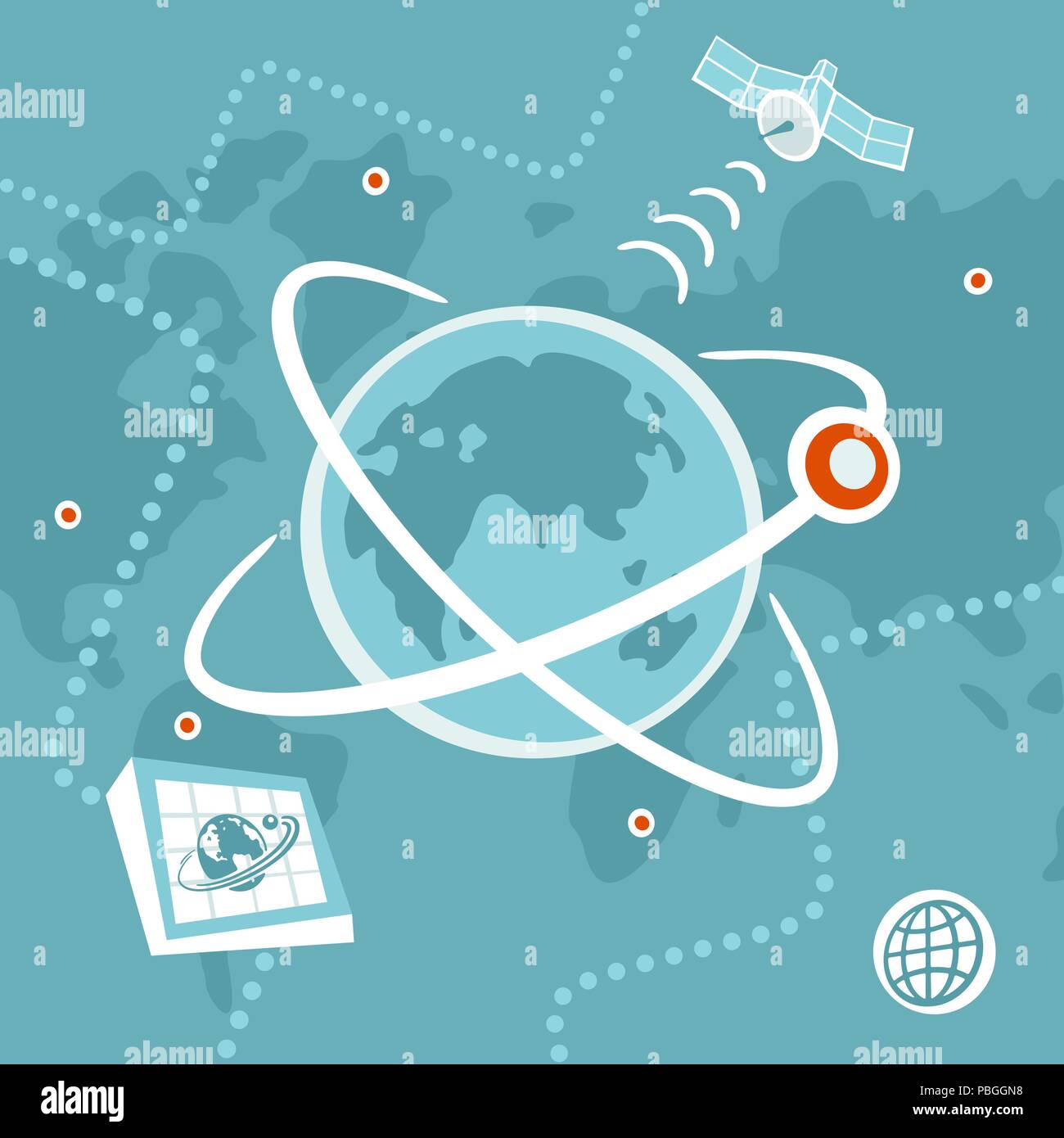 Communication satellites Stock Vector Images - Alamy