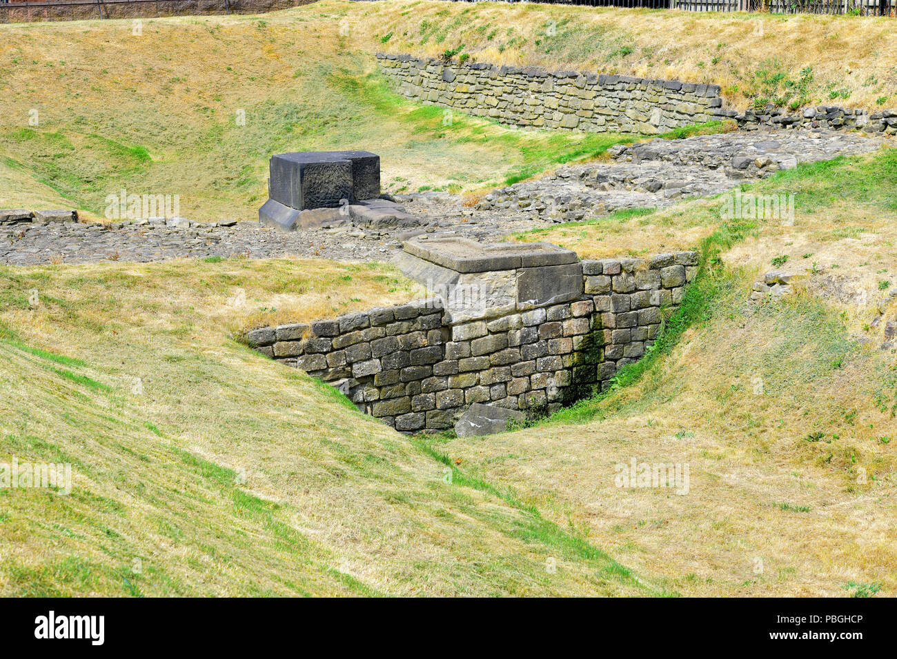 Hadrians wall reconstruction hi-res stock photography and images - Alamy