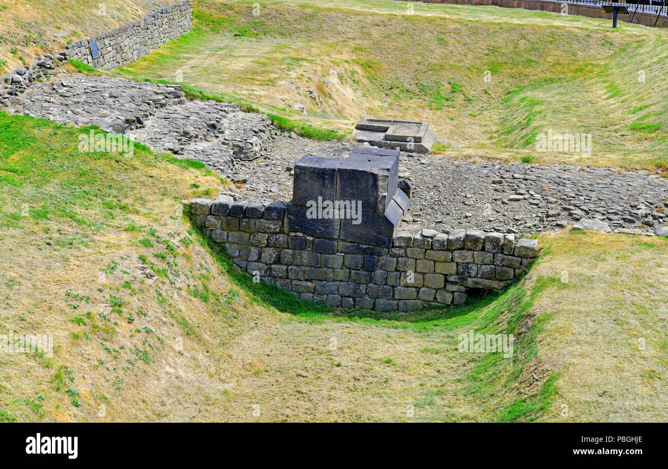 Hadrians wall reconstruction hi-res stock photography and images - Alamy