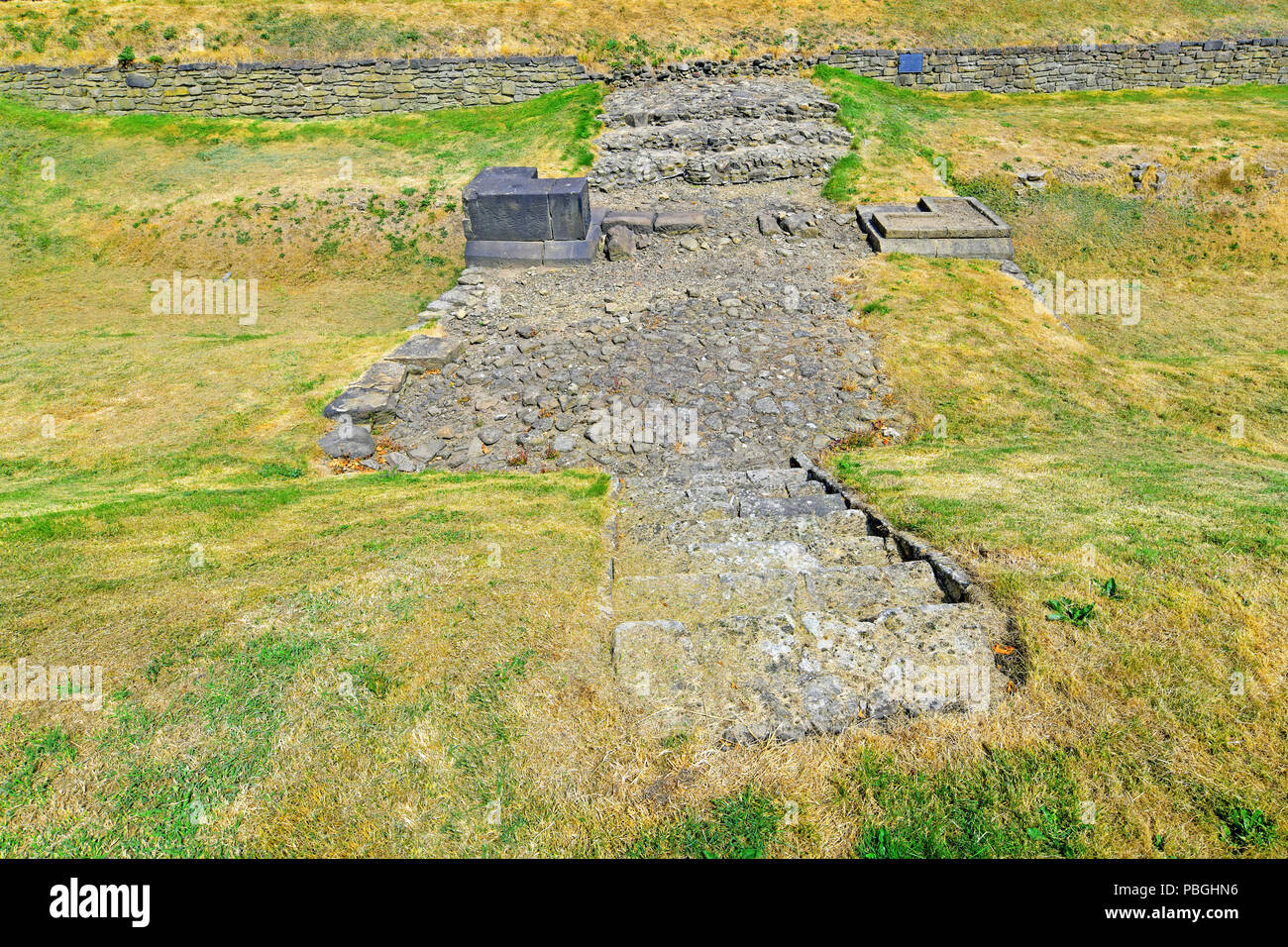 Hadrians wall reconstruction hi-res stock photography and images - Alamy