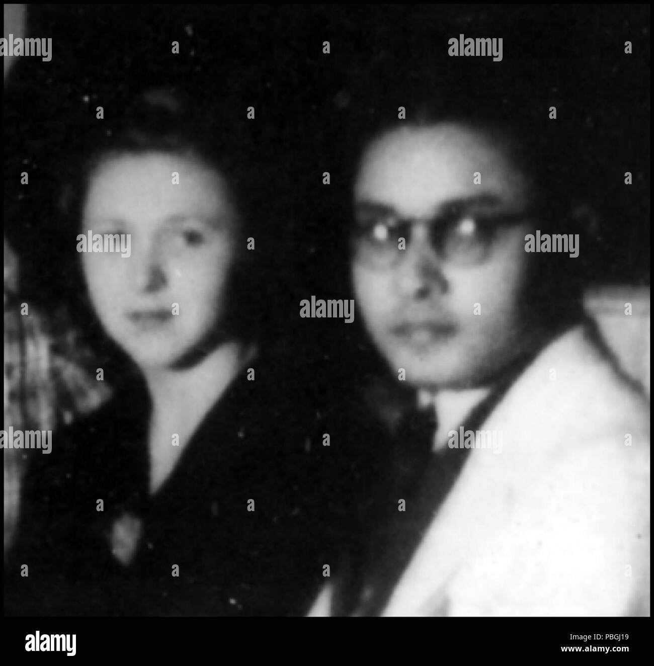 982 Magicians Emily Johnson and Rajah Bose Stock Photo - Alamy