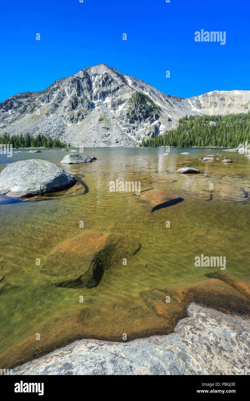 crescent lake in the pioneer mountains near melrose, montana Stock ...