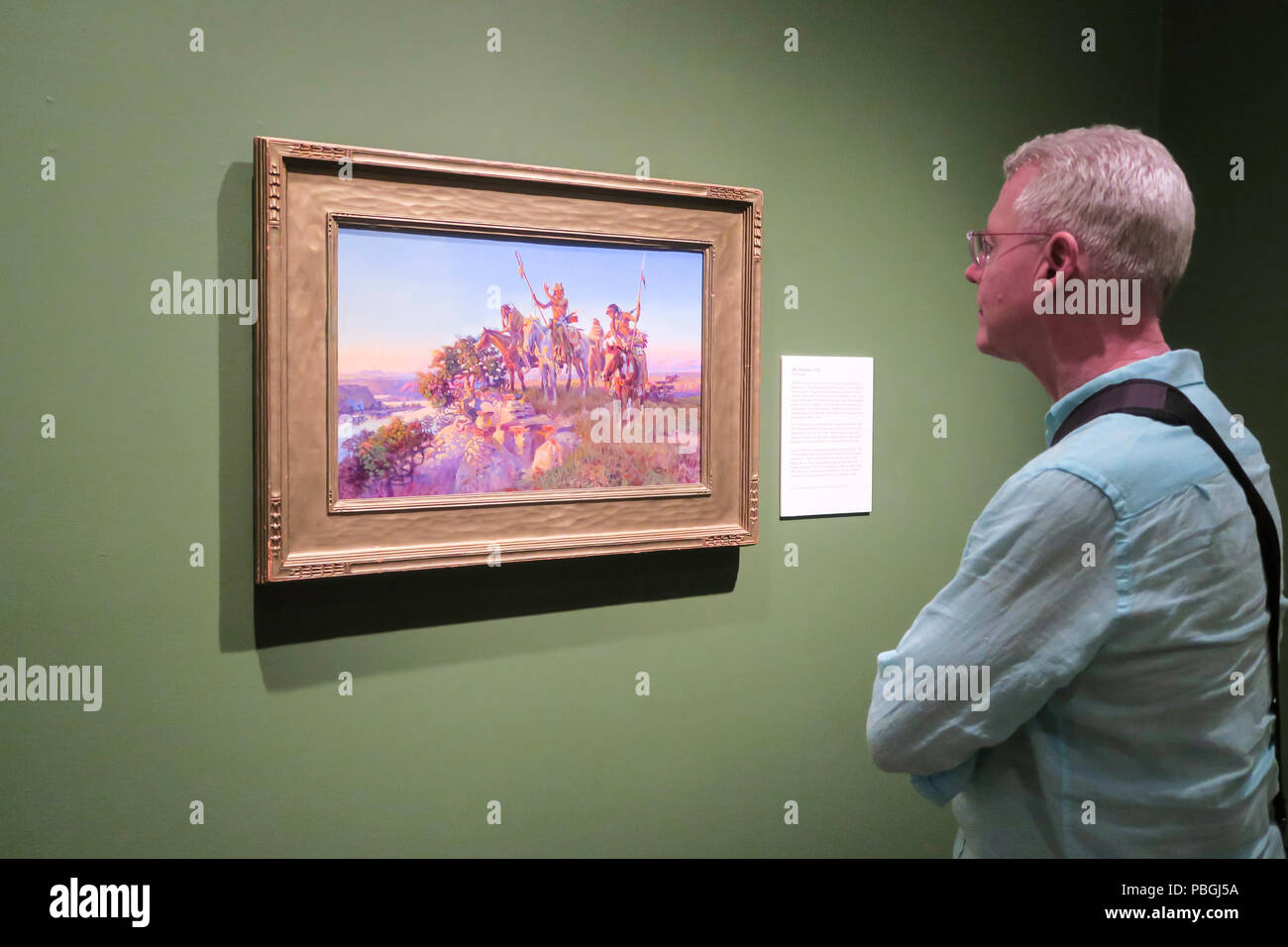 Charles m russell painting hi-res stock photography and images - Alamy