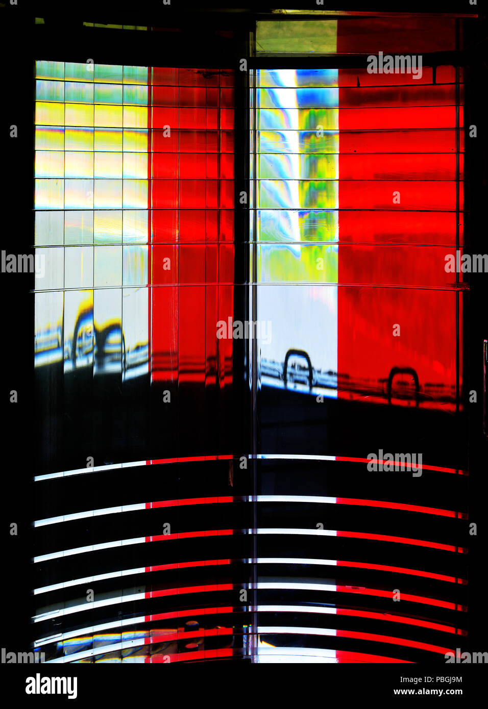 Souter Lighthouse National Trust Tyne and Wear red bevel glass fresnel ...